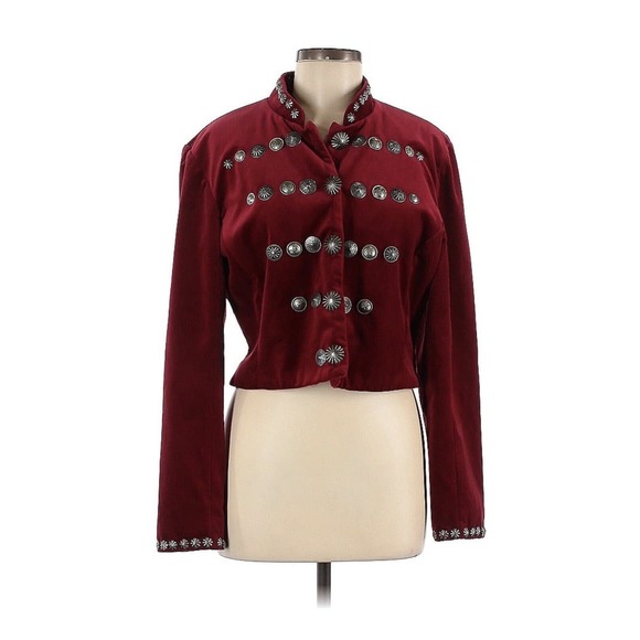 Double D Ranch | Jackets & Coats | Double D Ranch Red Velvet Pig Suede ...